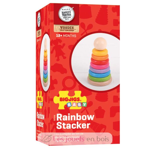 Regenbogen-Stapler - Bigjigs Toys - Holzspielzeug
