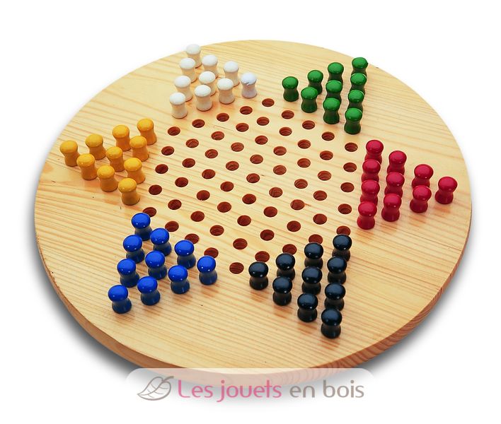 Halma Spiel von Cayro. Chinesisches Damespiel aus Holz. Stern-Halma.